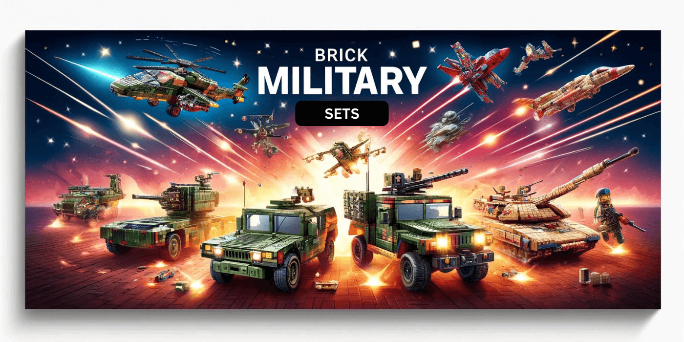 Brick Military Sets, Landscapes & Battleground Block Sets