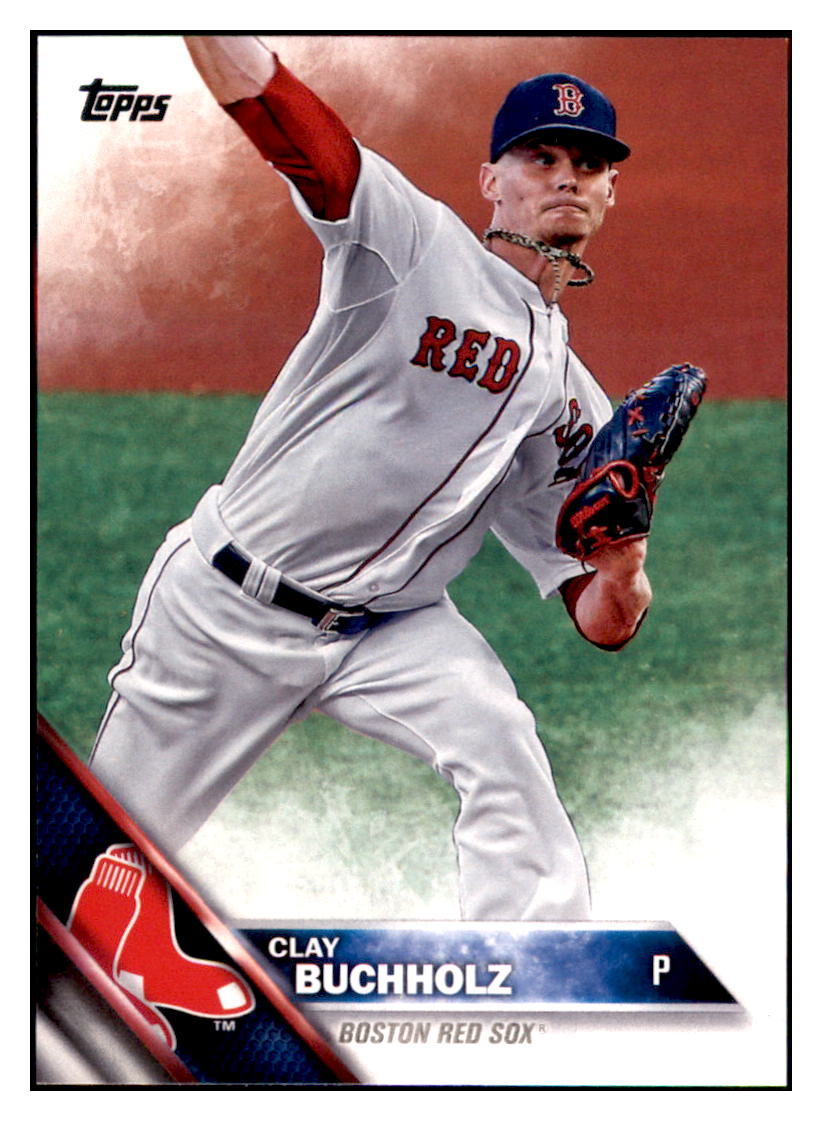 2016 Topps Boston Red Sox Clay Buchholz #BRS-10 Baseball Card